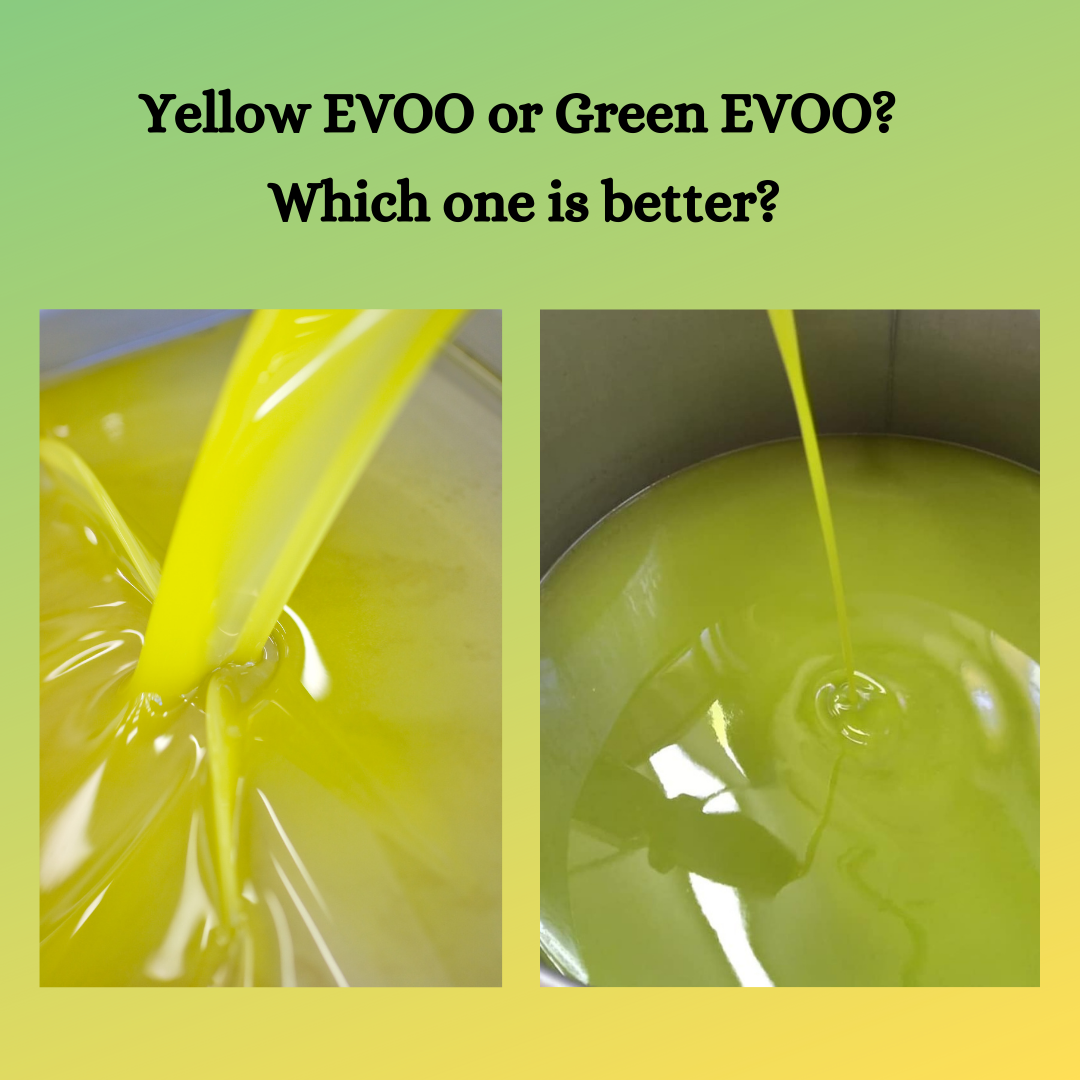 Yellow or Green Extra Virgin Olive Oil? Which one is Better? – Papa ...