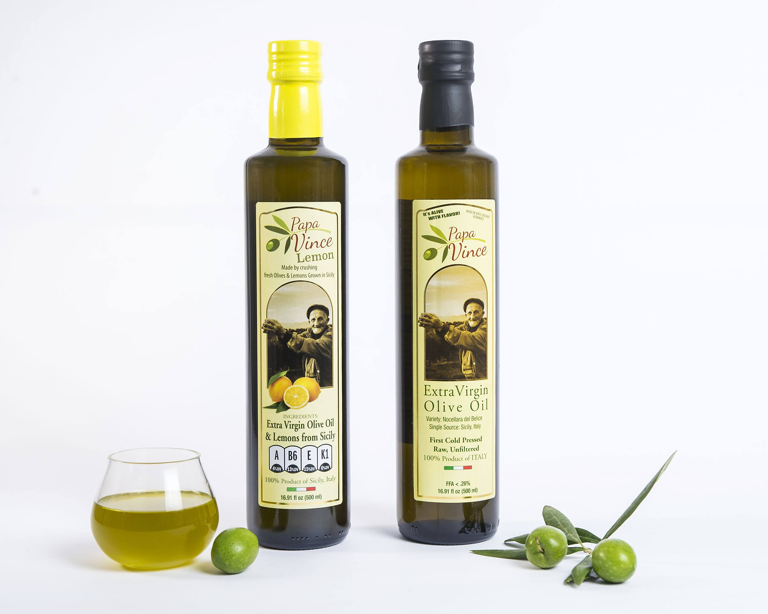 Cold-Pressed Extra Virgin Sicilian Olive Oil - -500ml & Sicilian Extra ...
